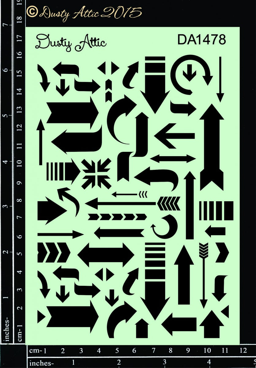 Arrows Stencil – The Dusty Attic