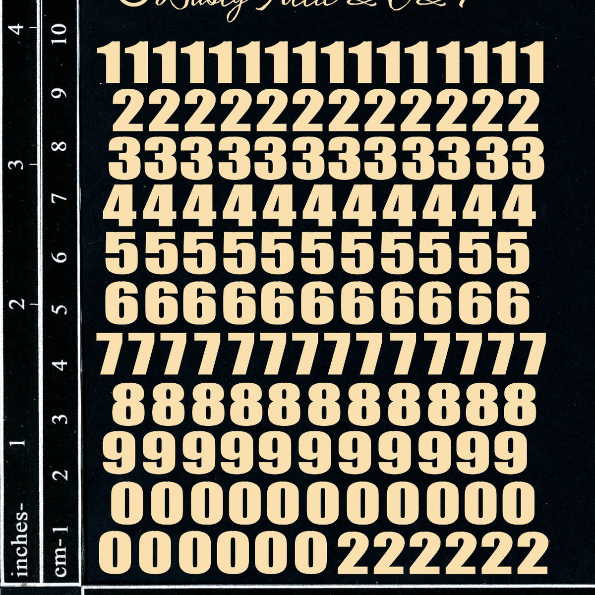 Teeny Tiny Numbers Singles – The Dusty Attic