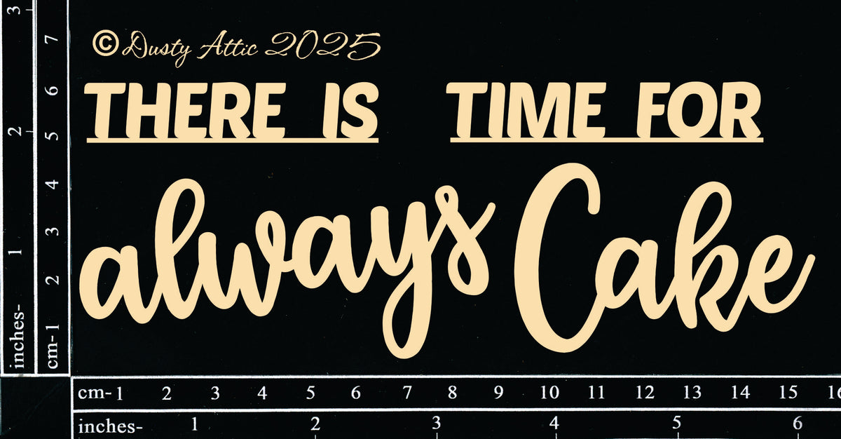 There Is Always Time For Cake – The Dusty Attic
