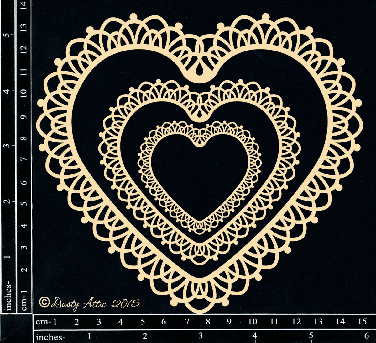 Lacey Heart Frames – The Dusty Attic